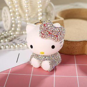 Hello Kitty | Accessories | Cute Hello Kitty Crystal Keychain | Poshmark